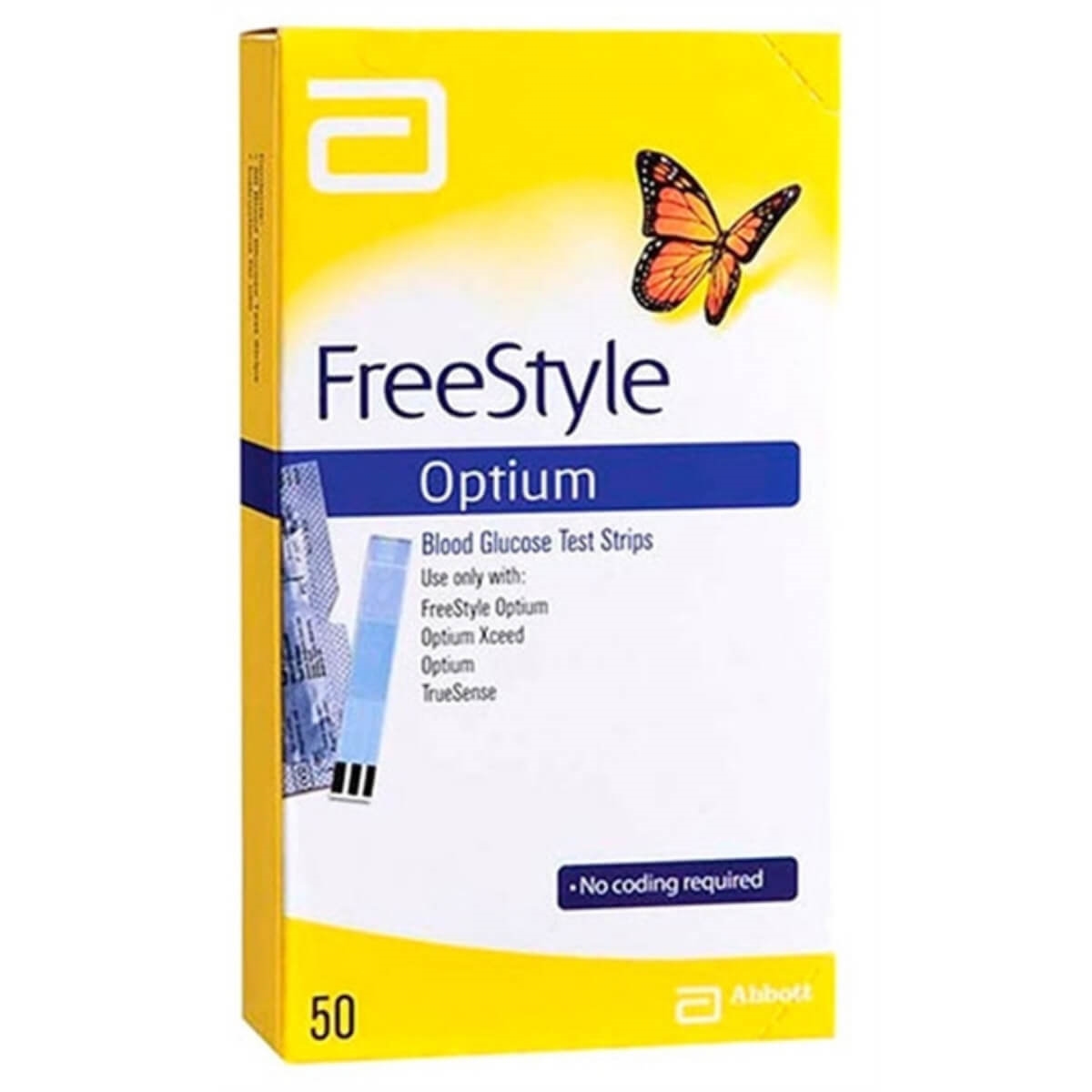freestyle optium 50 tiras - Freestyle Optium com 50 tiras - Abbott