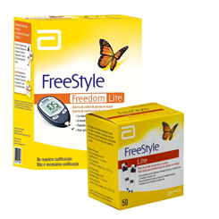 Kit Monitor de Glicemia Freestyle Freedom Lite + 50 tiras - Kit ...